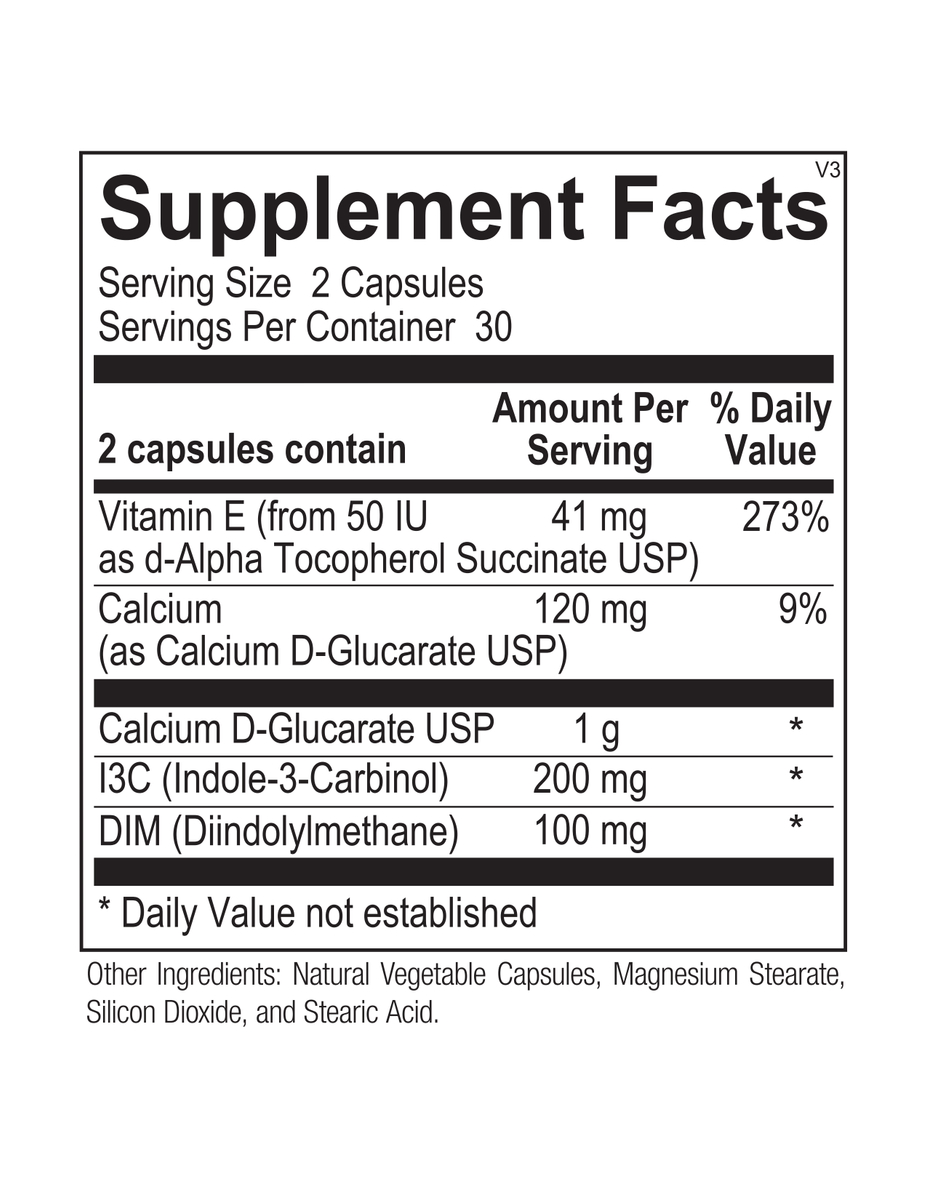CDG EstroDIM 60 Capsules Ortho Molecular Products – HRT